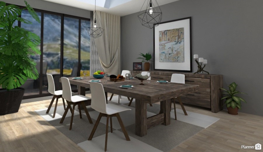 Kitchen Dining Room Layout | Free Software – Planner 5D