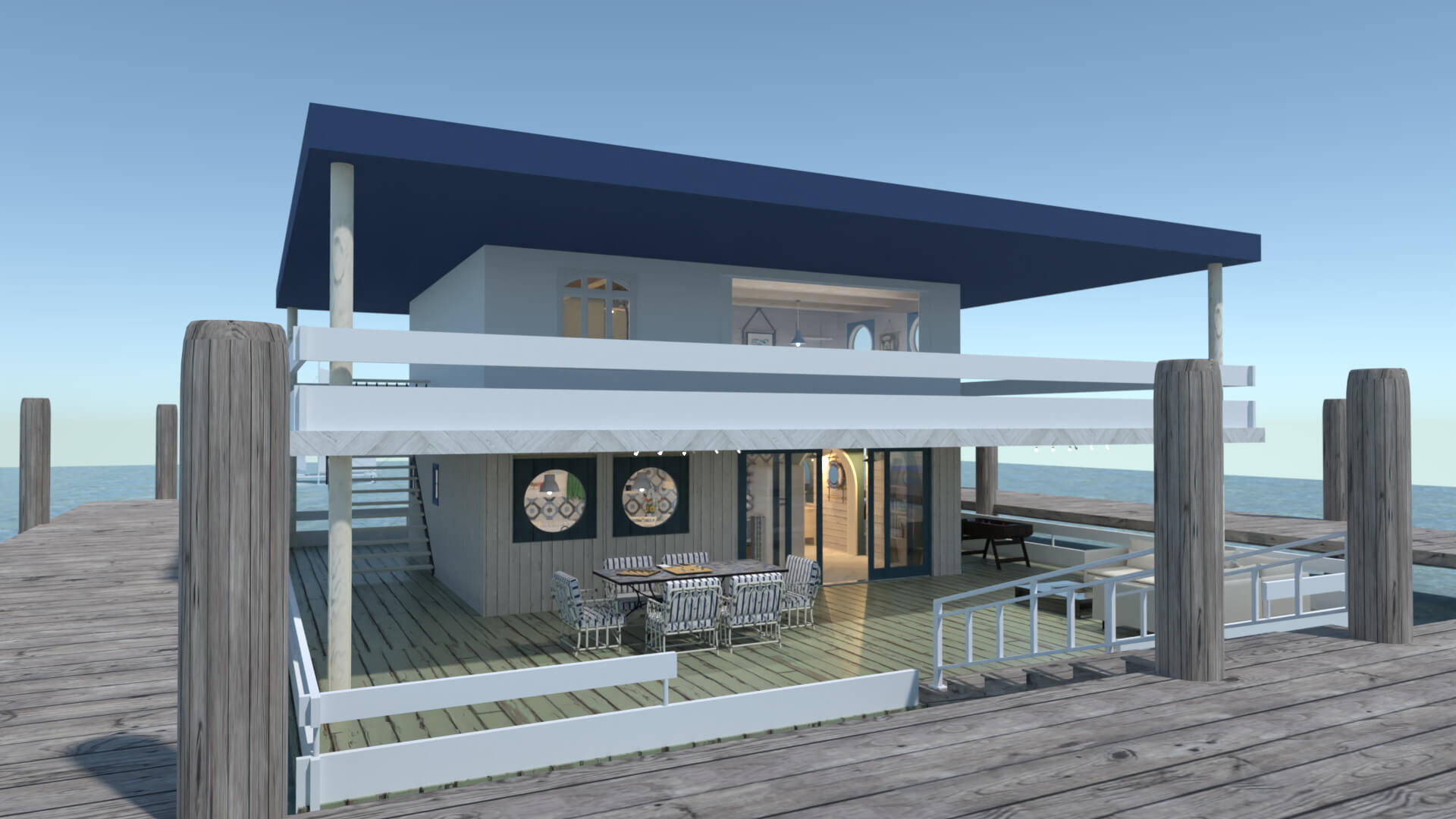 Design de la semaine du Planner 5D : Maison au bord de Mer