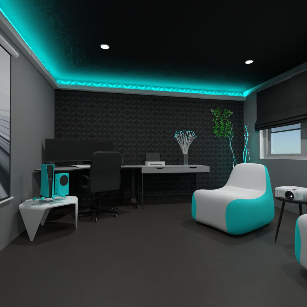 Quarto gamer: Dicas para um interior de quarto gamer - Planner 5D