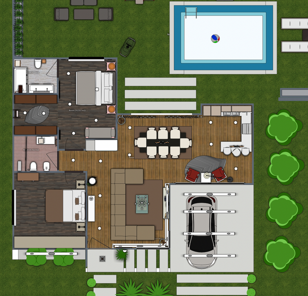 Planos de casas modernas de 1 y 2 pisos: diseños con medidas