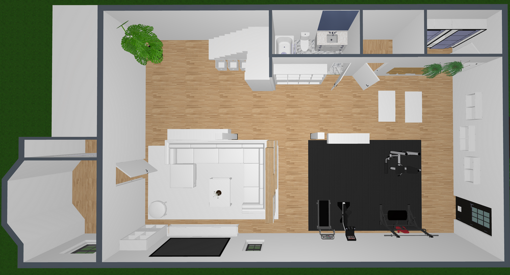 5 Planos de casas sencillas: con 2, 3 dormitorios | Planner 5D