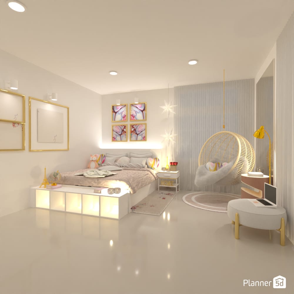 22 ideias de quarto dos sonhos: como projetar no Planner 5D