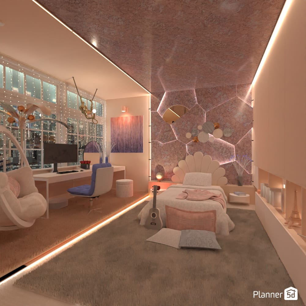 22 ideias de quarto dos sonhos: como projetar no Planner 5D