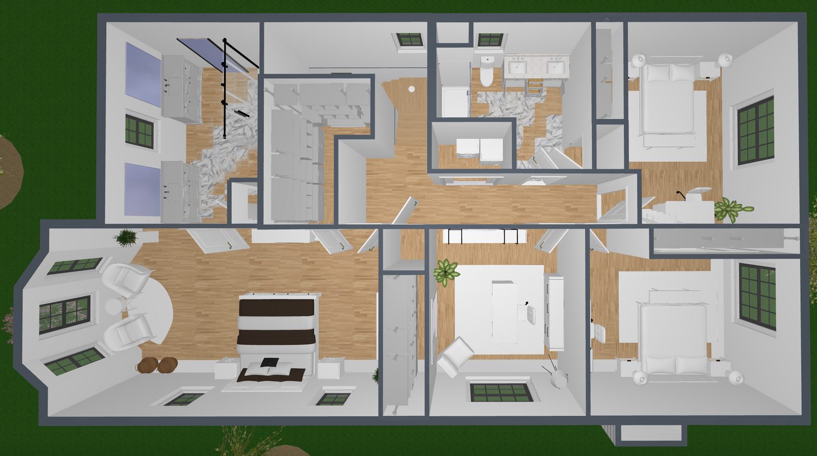 Planos de casas modernas de uno y dos pisos. Te encantarán