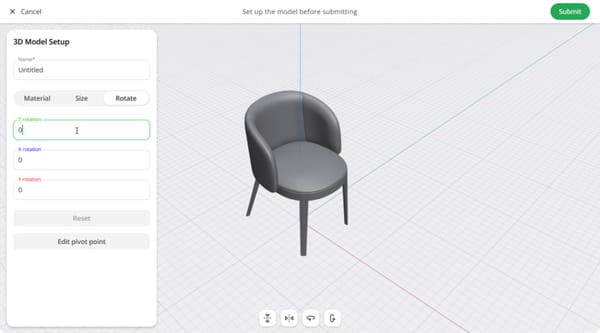 Elevate Your Designs with 3D Model Upload Feature