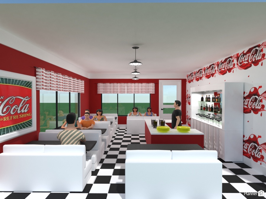coca cola cafe - Furniture ideas - Planner 5D