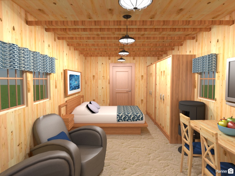 train rail cars made into rentals - Apartment ideas - Planner 5D