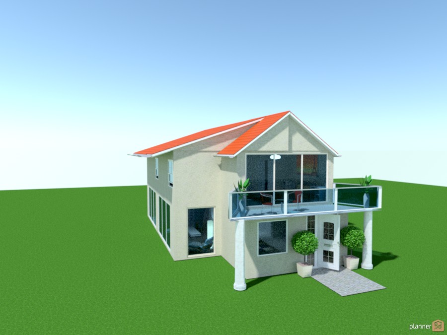 Two-story house - Free Online Design | 3D Floor Plans by Planner 5D